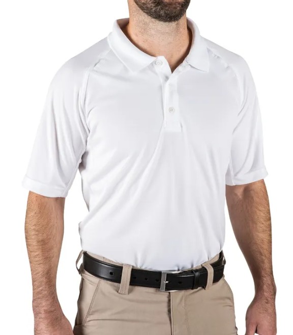 5.11 Performance Polo S/S - White, Levinson's Uniforms