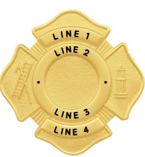 Blackinton B486 Badge - Gold, Levinson's Uniforms