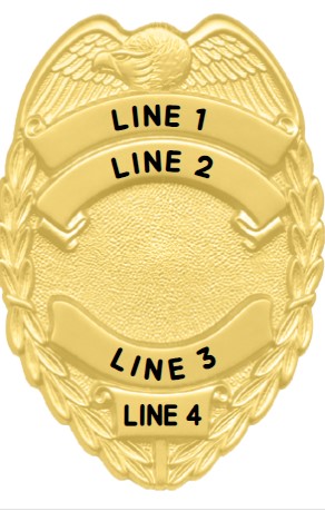 Blackinton B296 Badge - Gold, Levinson's Uniforms