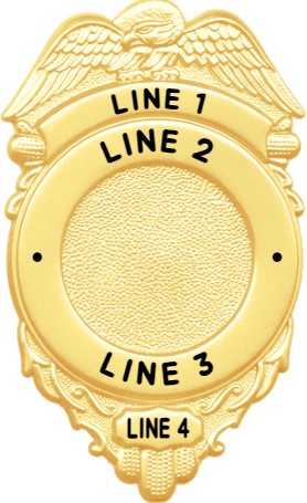 Blackington B538 Badge - Gold, Levinson's Uniforms
